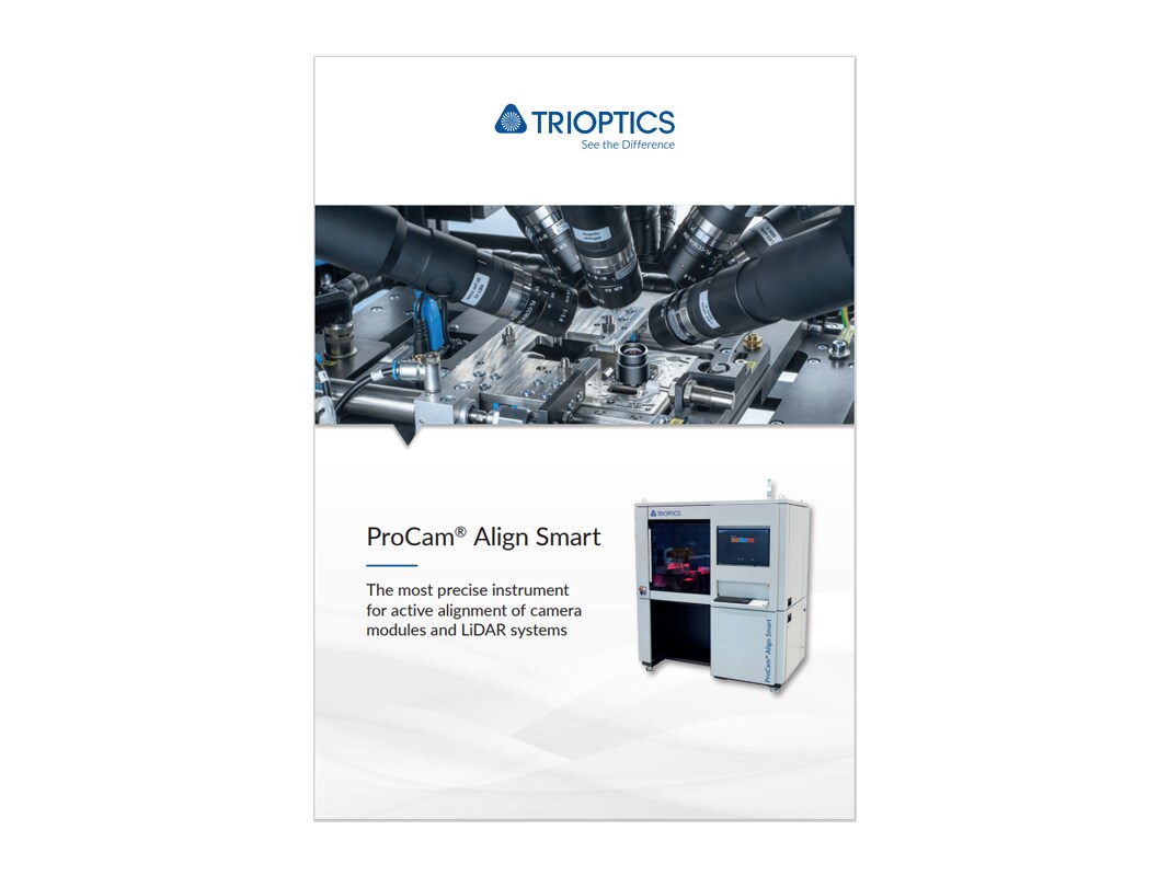 ProCam® - Camera modules active alignment & testing | TRIOPTICS